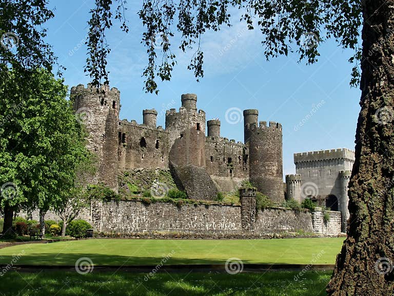 Conwy Castle stock photo. Image of structure, town, heritage - 5346564