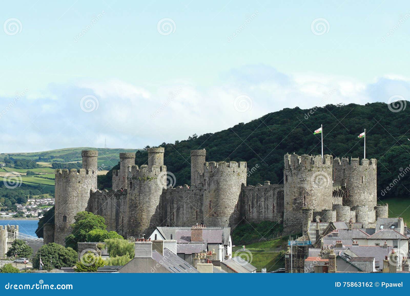 Conwy Castle editorial photography. Image of medieval - 75863162
