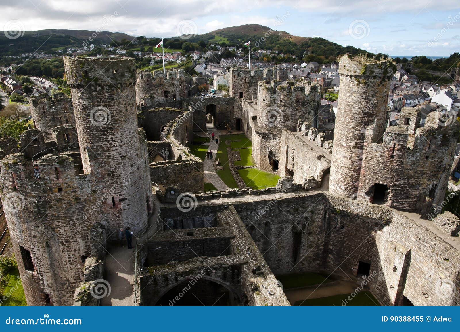 Conwy Castle - Wales - UK editorial image. Image of building - 90388455