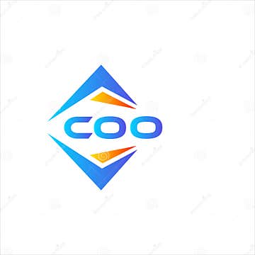 COO Abstract Technology Logo Design on White Background. COO Creative ...