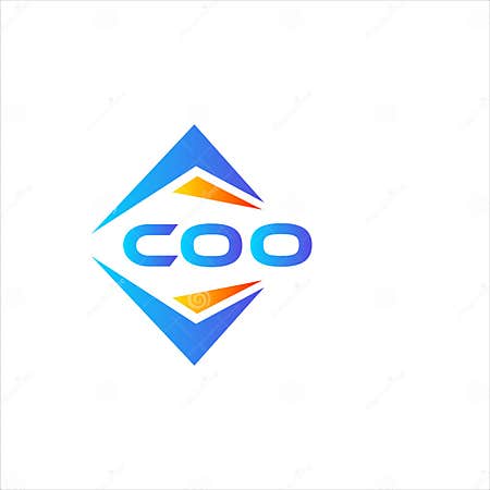 COO Abstract Technology Logo Design on White Background. COO Creative ...