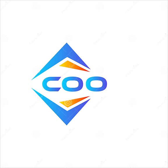COO Abstract Technology Logo Design on White Background. COO Creative ...