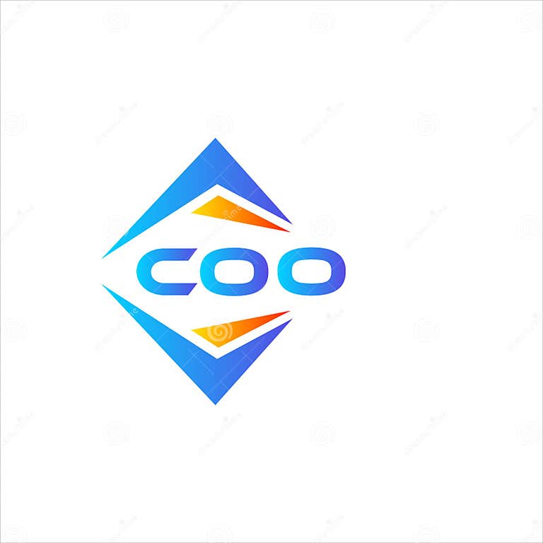COO Abstract Technology Logo Design on White Background. COO Creative ...
