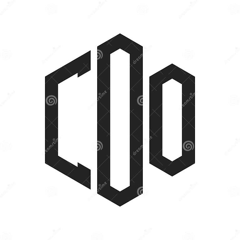 COO Logo Design. Initial Letter COO Monogram Logo Using Hexagon Shape ...