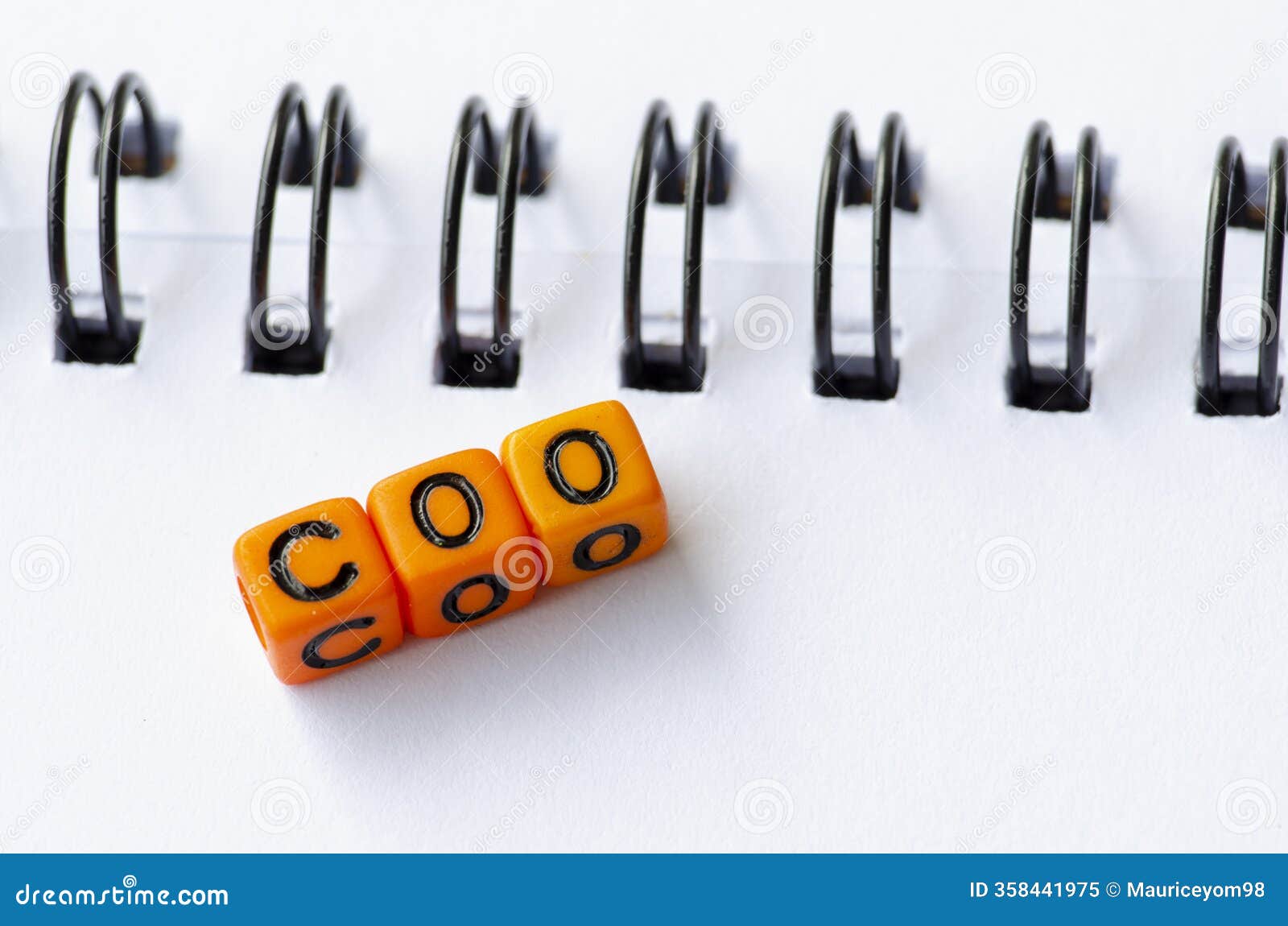 COO Text on Colorful Plastic Alphabet Beads Representing Chief ...