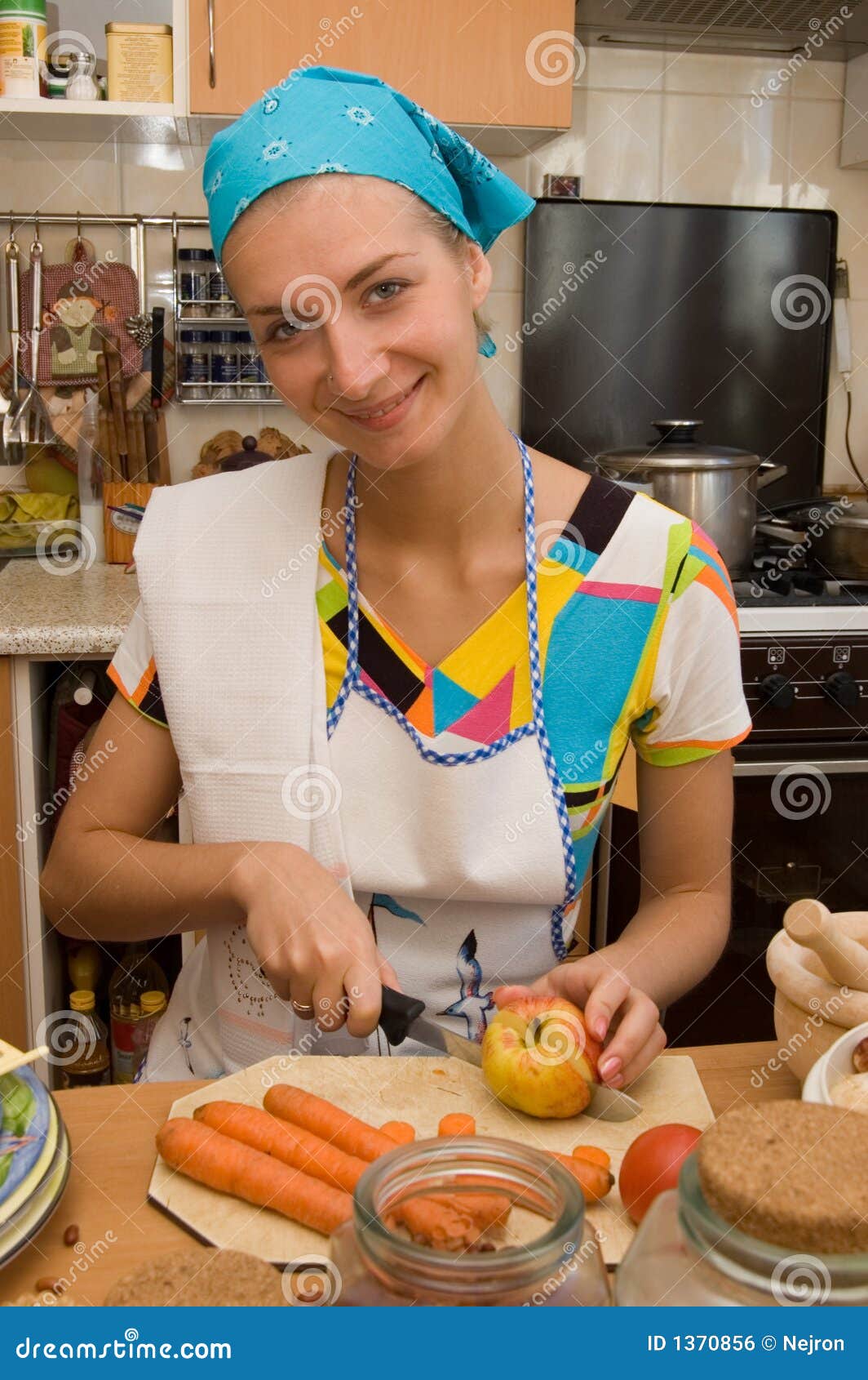 Cook stock photo. Image of house, diet, cook, enjoy, cute - 1370856