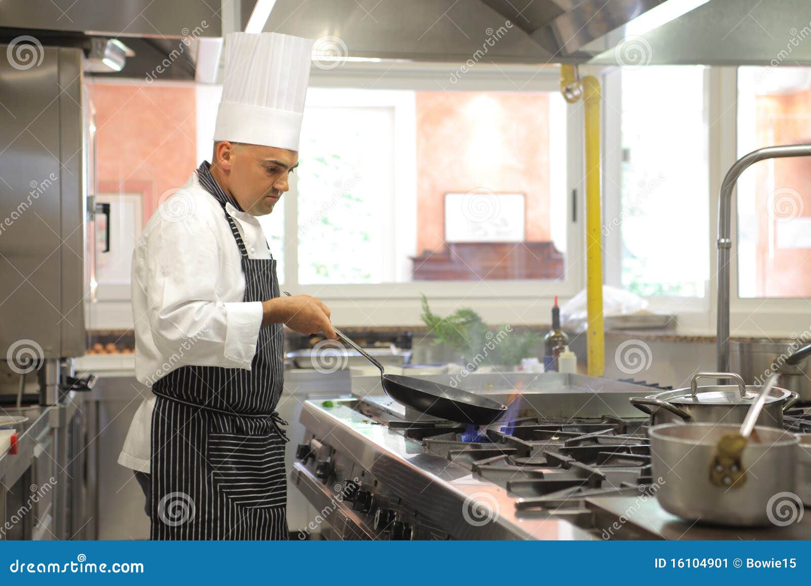 Cook stock image. Image of kitchen, flavor, frying, spoon - 16104901