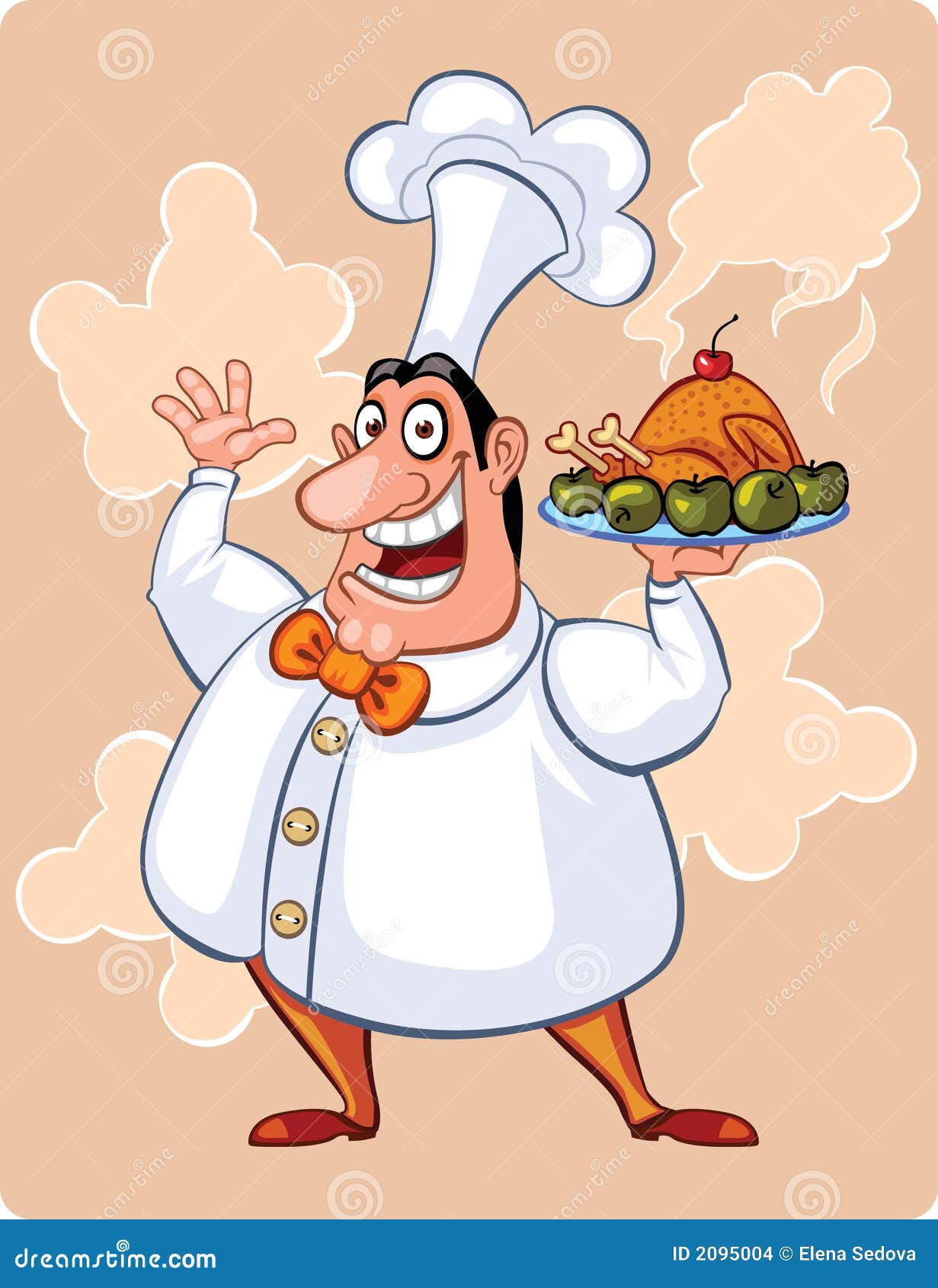 The cook stock illustration. Illustration of overweight - 2095004