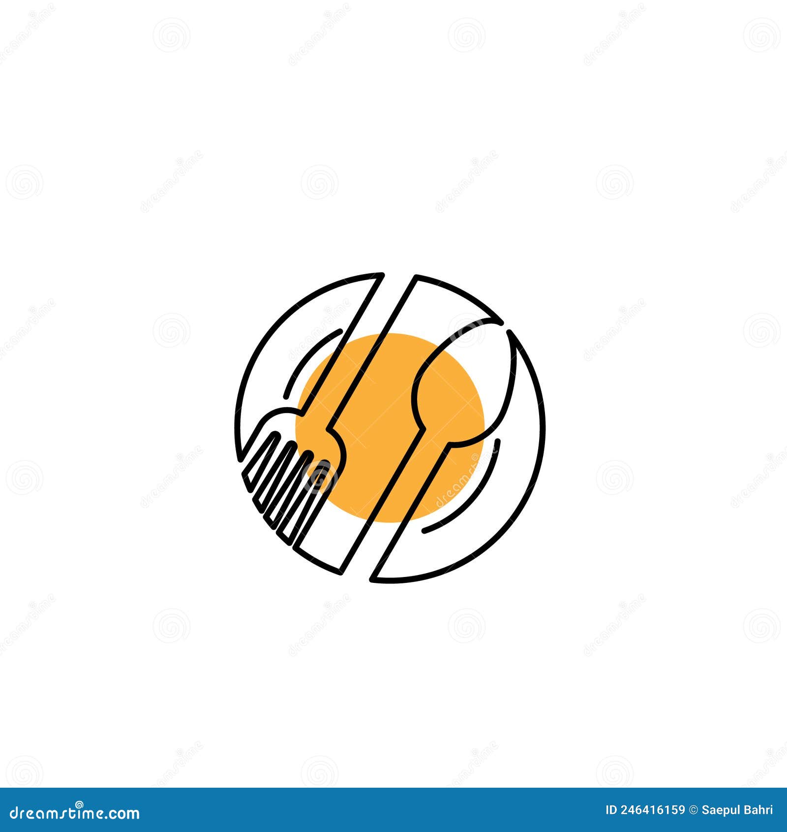 Cook Logo Design Concept. Cafe or Restaurant Emblem Stock Vector ...