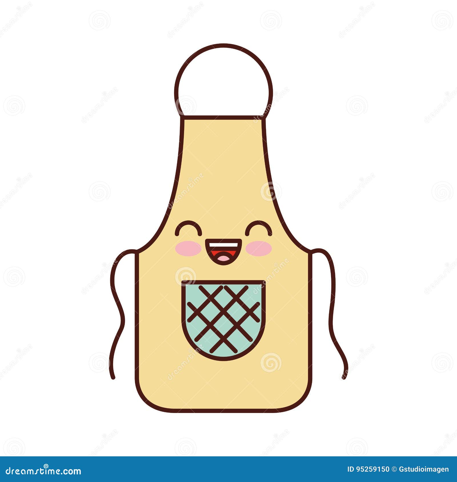 Kawaii Apron Cartoon | CartoonDealer.com #93201057