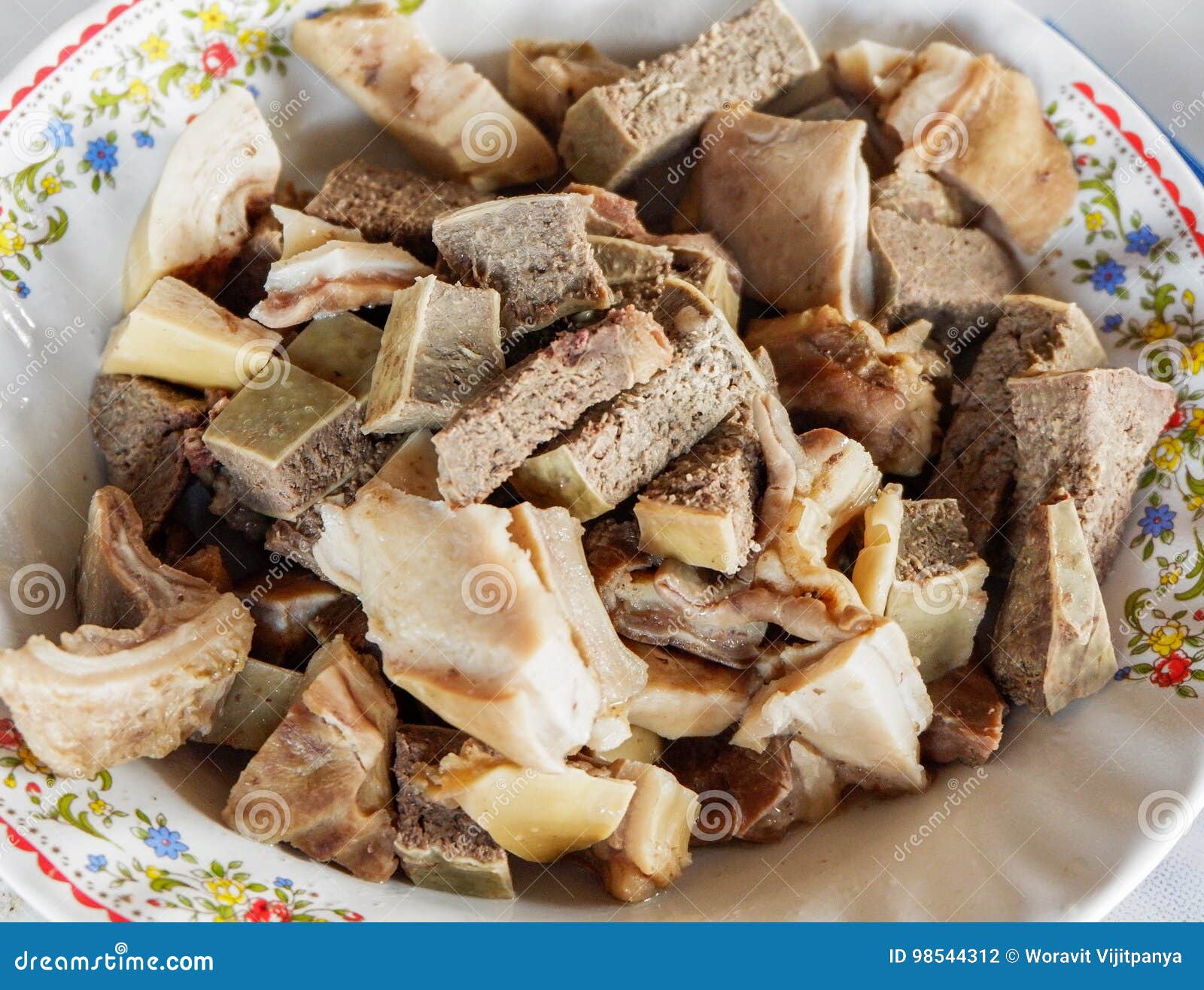 Cook beef entrails stock photo. Image of spicy, chilli - 98544312