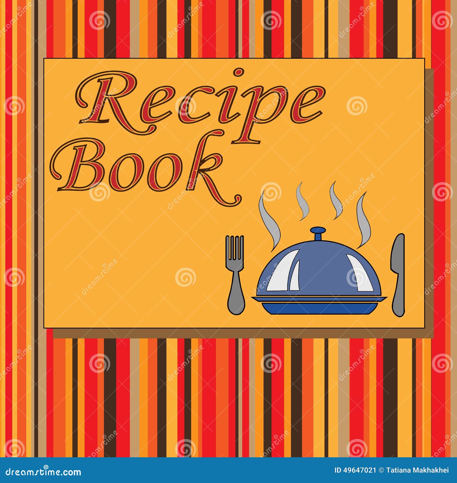 Cook book design stock vector. Illustration of dinner - 49647021