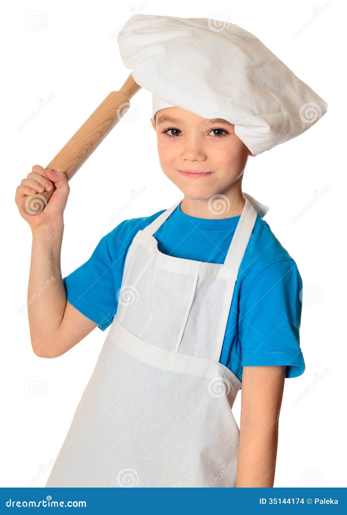 Cook boy stock photo. Image of kitchen, apron, little - 35144174