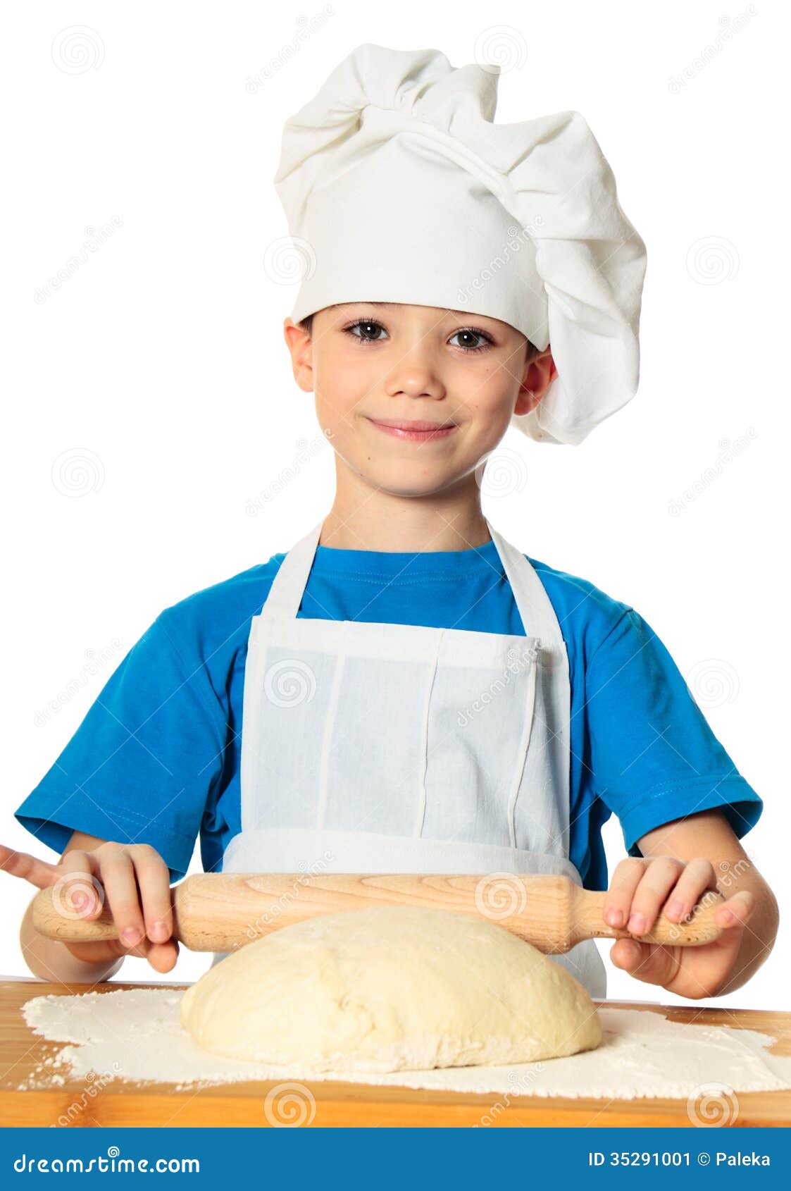 Cook boy stock image. Image of kitchen, caucasian, dough - 35291001