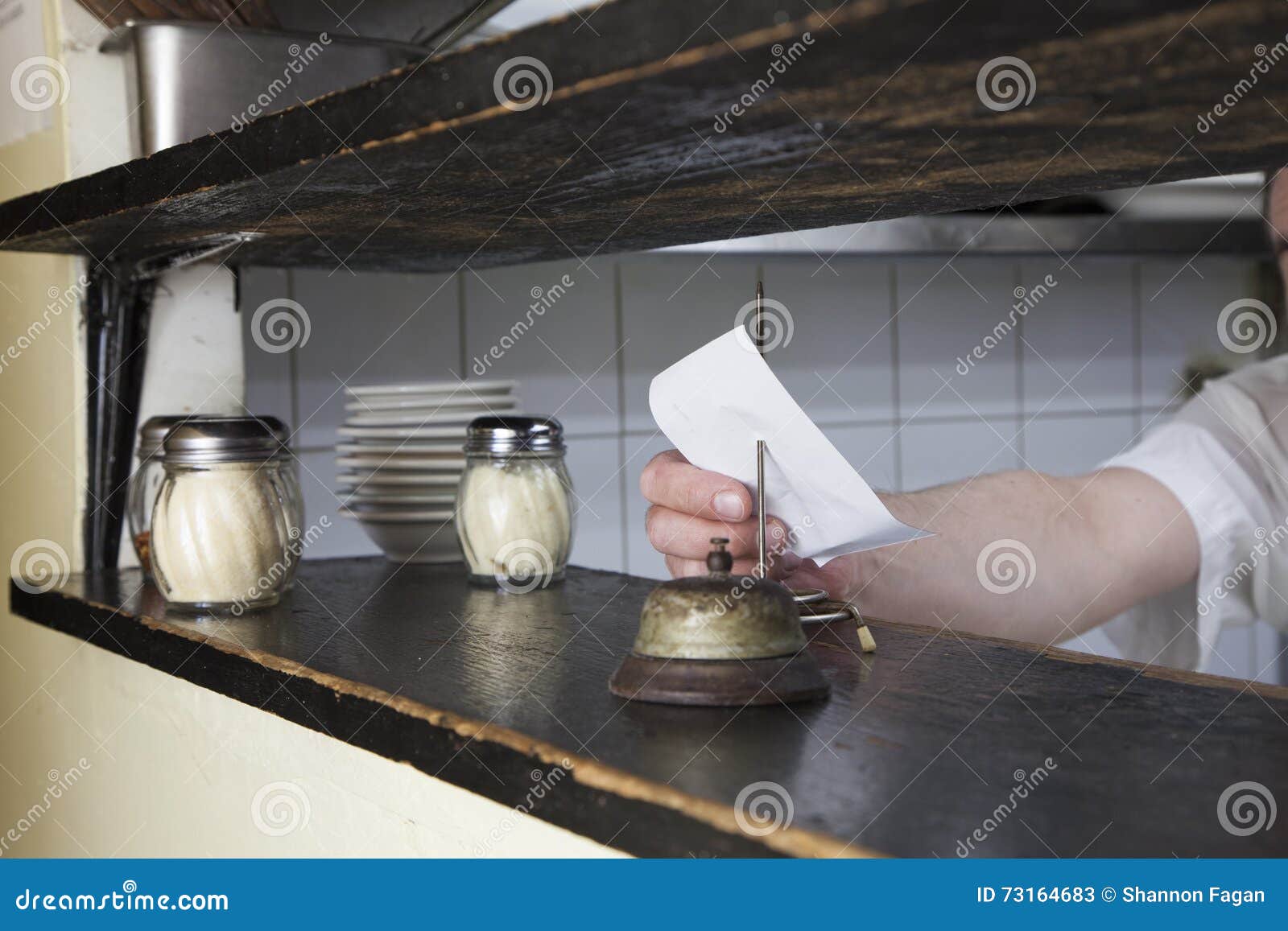 Cook checking order stock image. Image of chef, waiter - 73164683