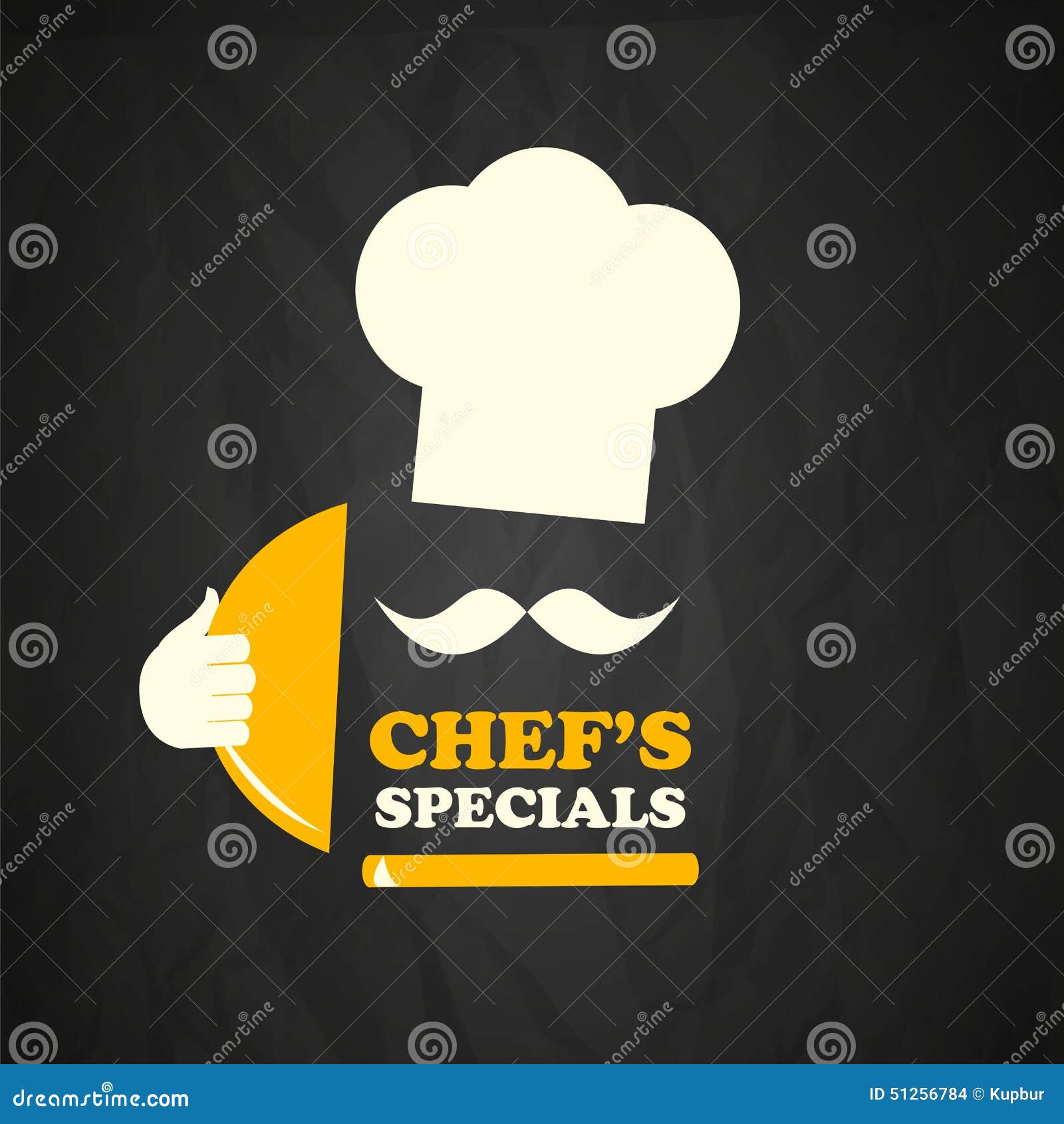 Cook chef background stock vector. Illustration of dinner - 51256784