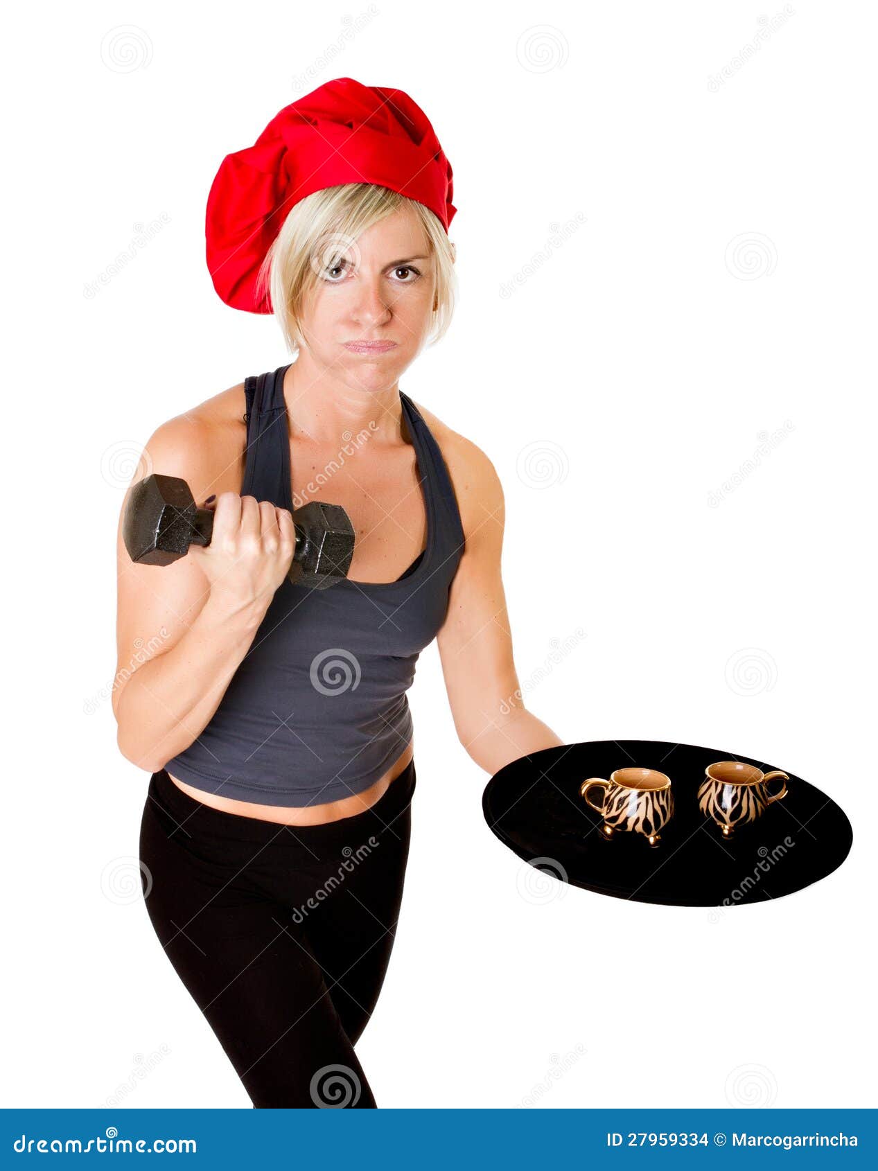 Cook Chef or Fitness Trainer Stock Photo - Image of athlete, studio ...