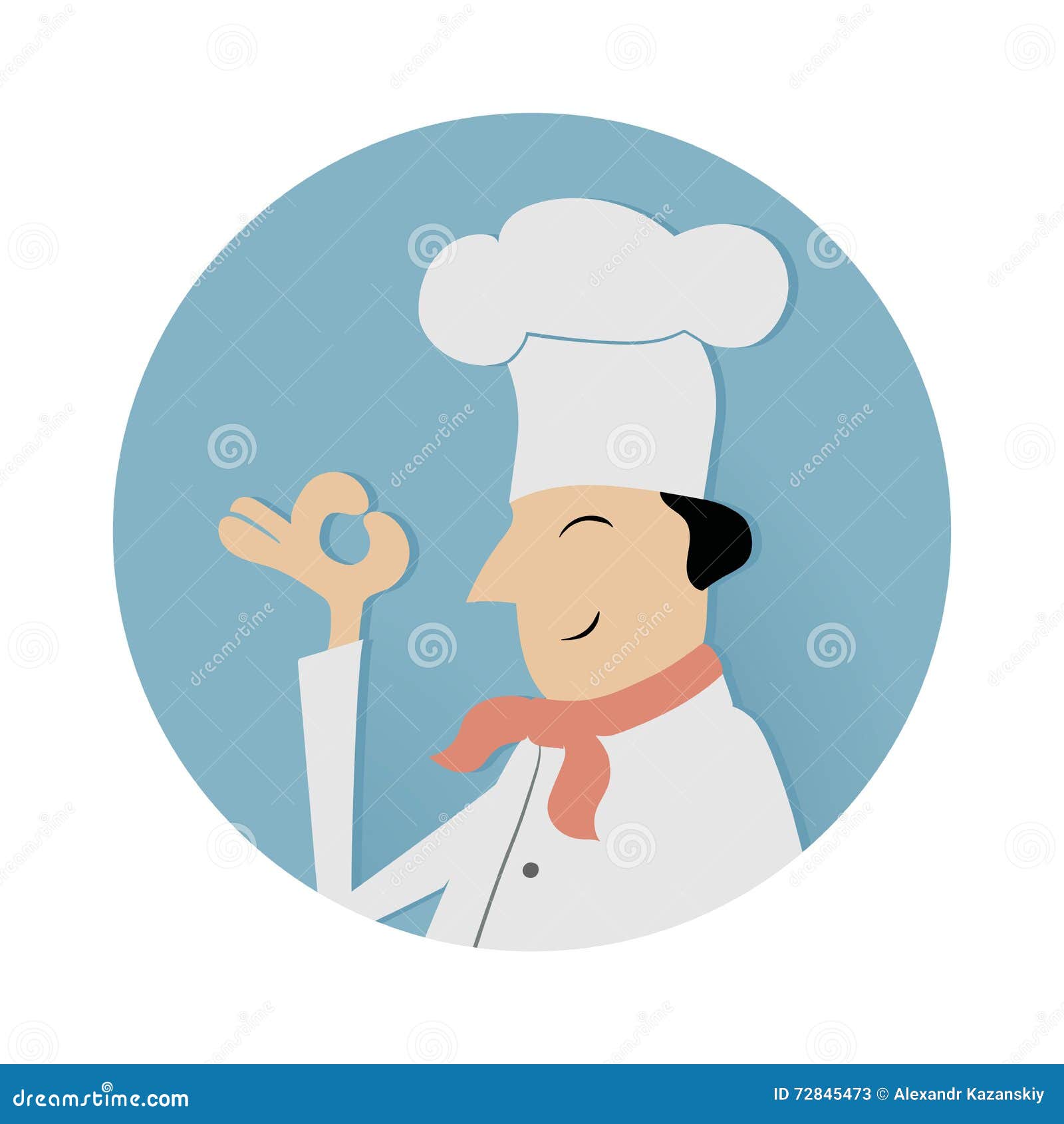 Cook Chief Vector. Master Chief Cartoon Character Illustrations ...