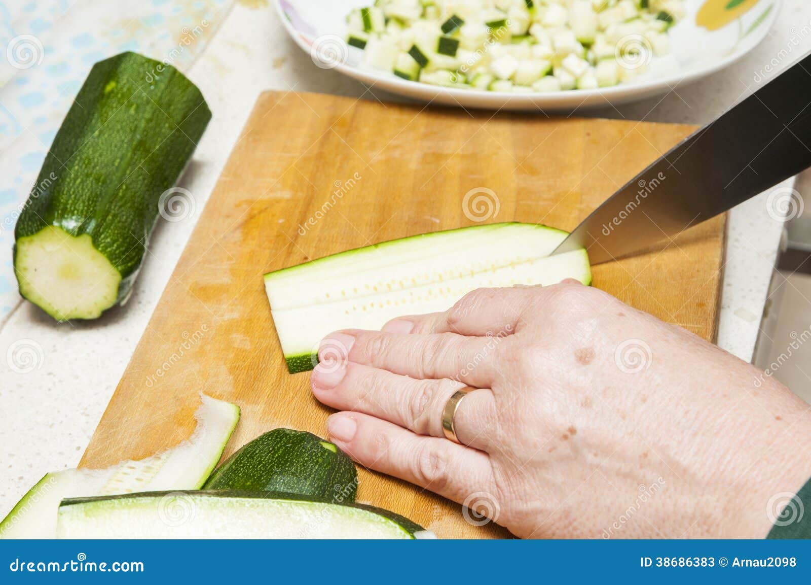 Cook cucumber cut stock image. Image of white, nutrition - 38686383