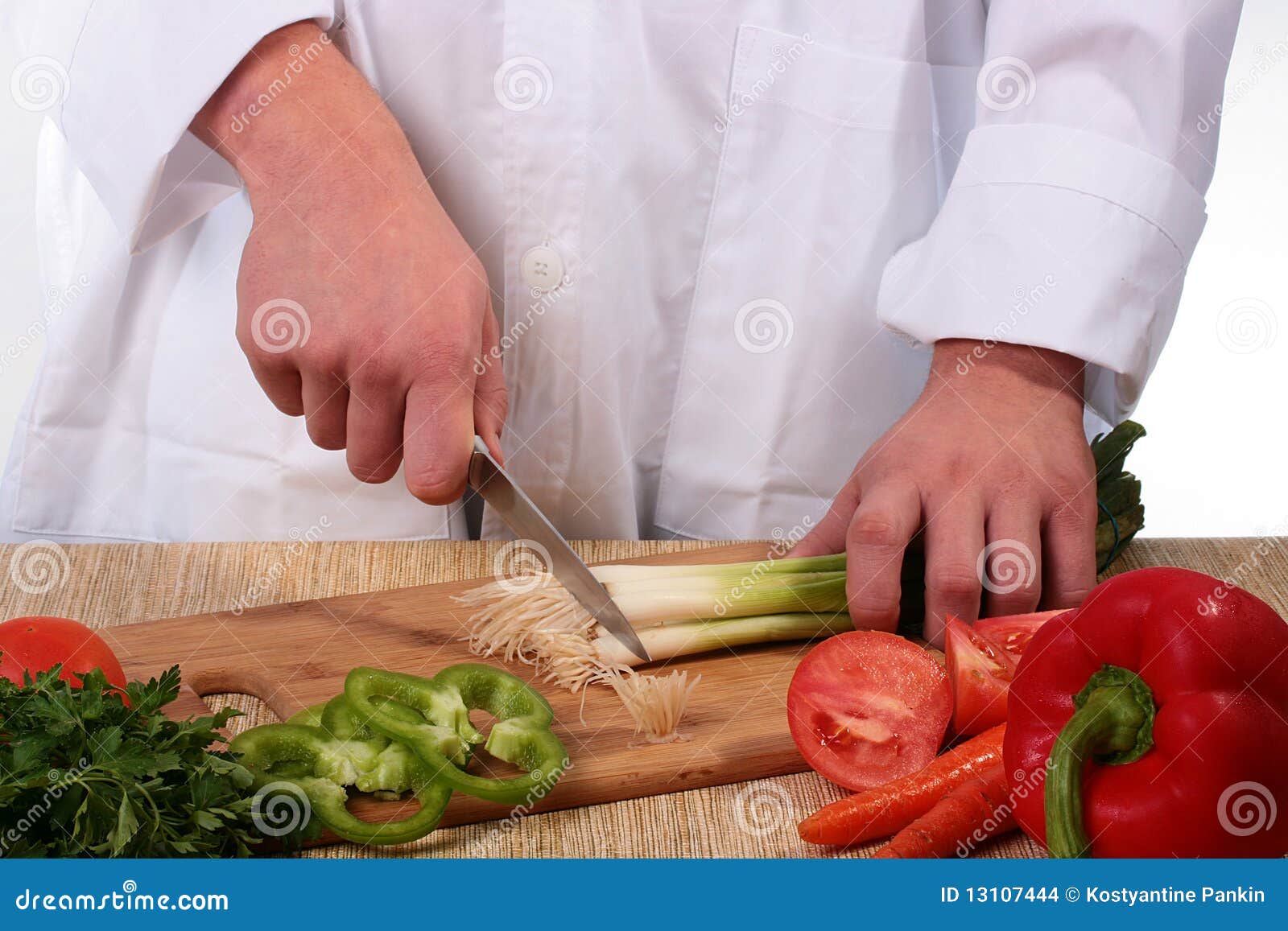 Cook cuts stock photo. Image of dressing, choice, knife - 13107444