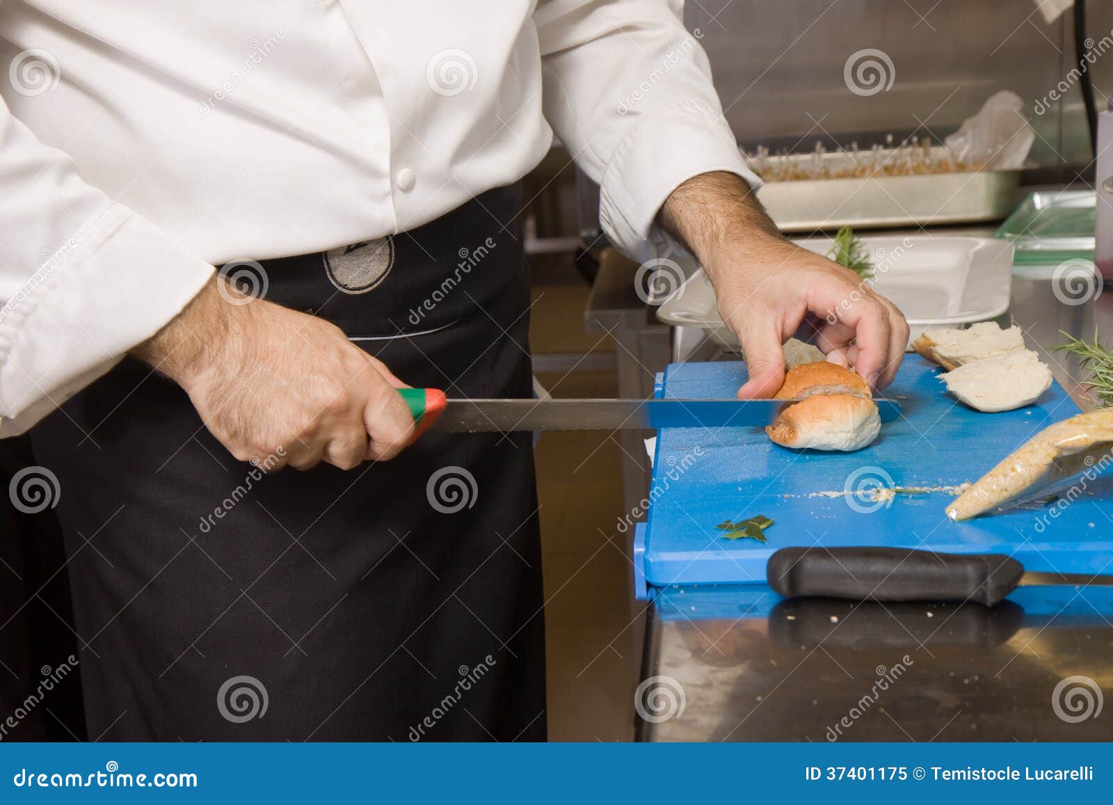 Cook cutting stock image. Image of pastry, garnishing - 37401175