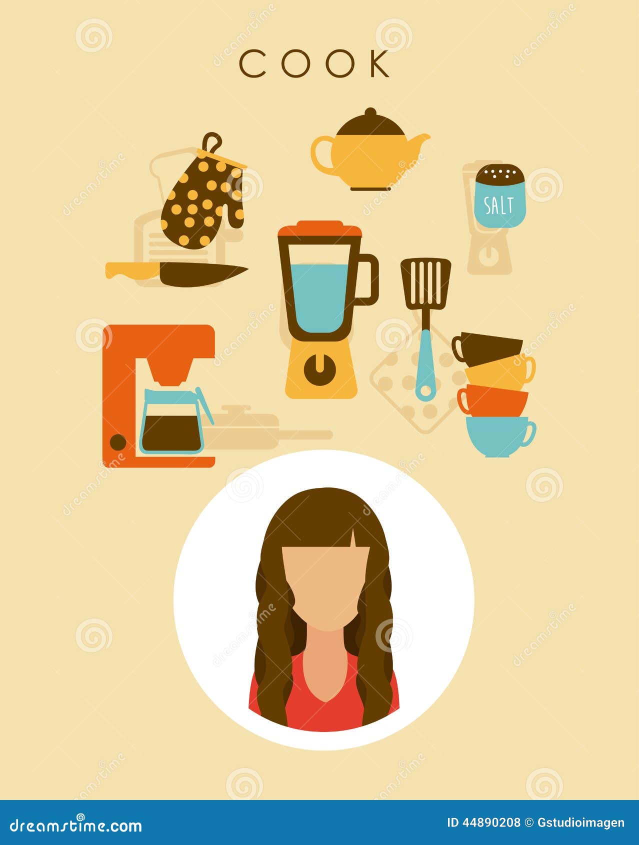 Cook design stock vector. Illustration of sign, food - 44890208