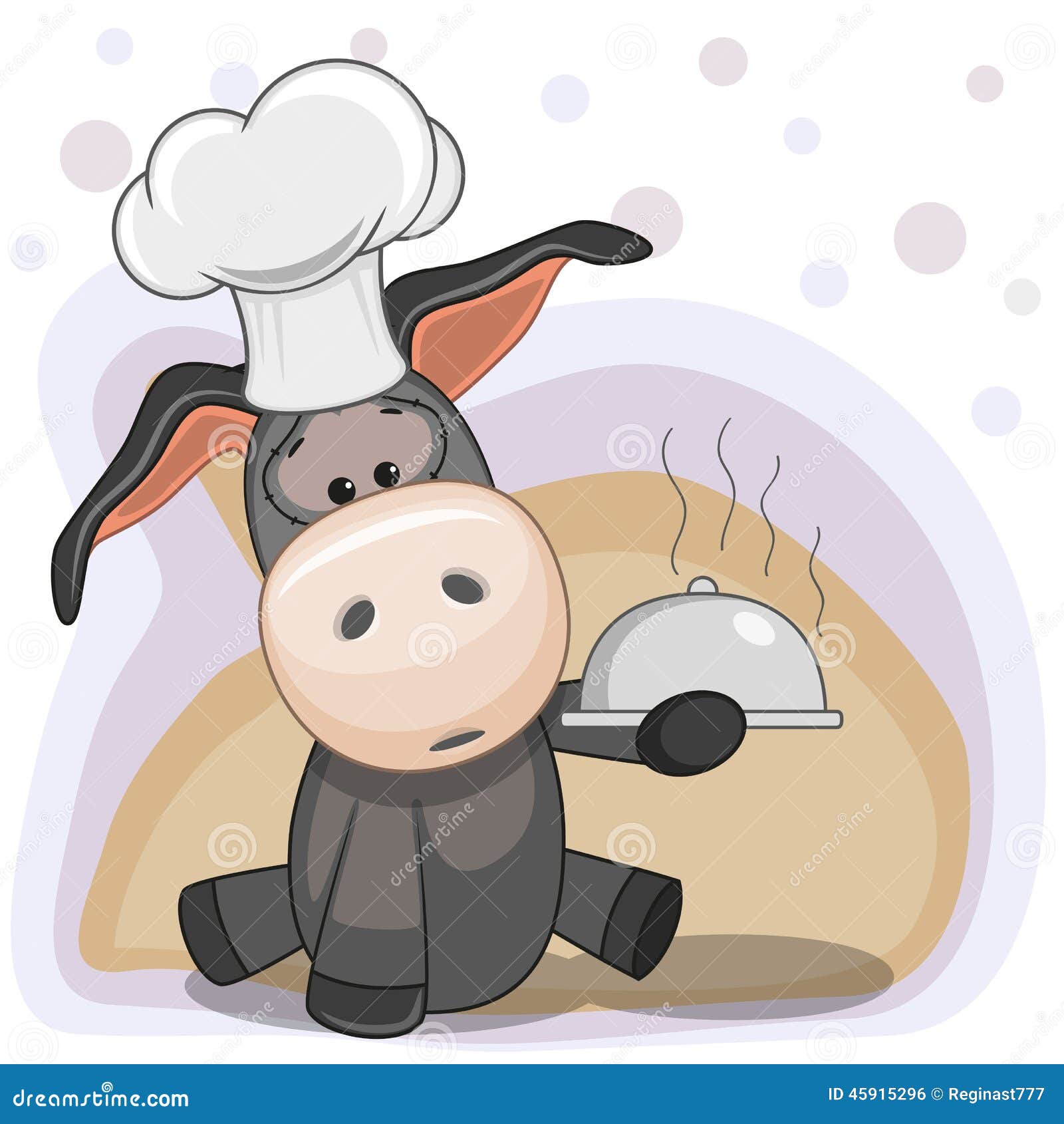 Cook Donkey stock vector. Illustration of characters - 45915296