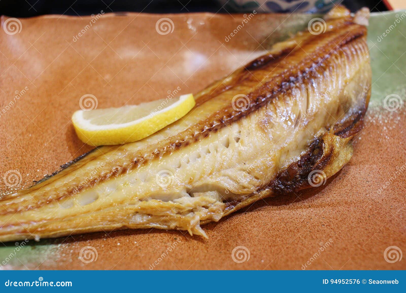 Cook Dried Fish with Price on Dish Stock Photo - Image of fresh ...