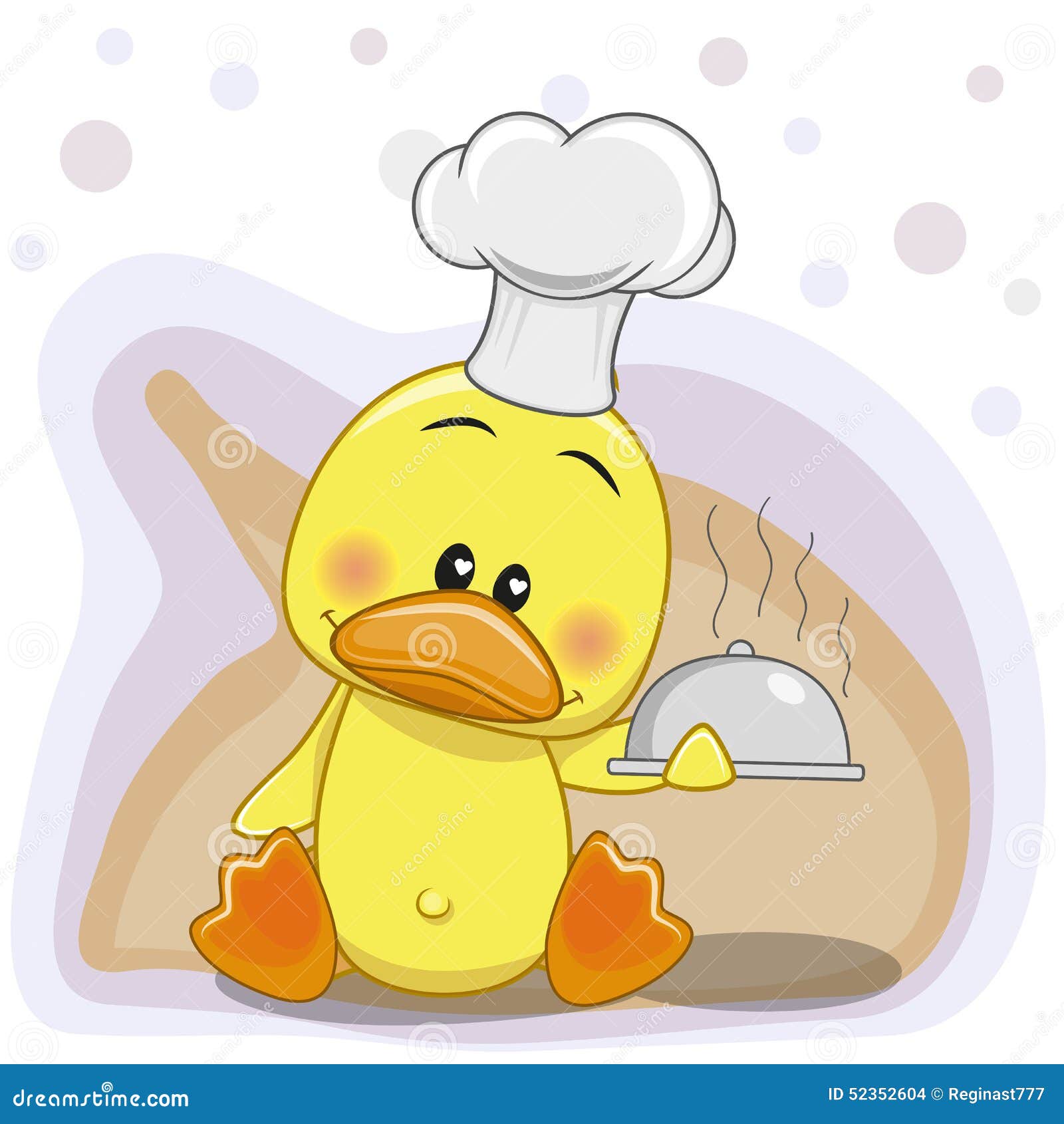 Cook Duck stock vector. Illustration of greeting, cooking - 52352604