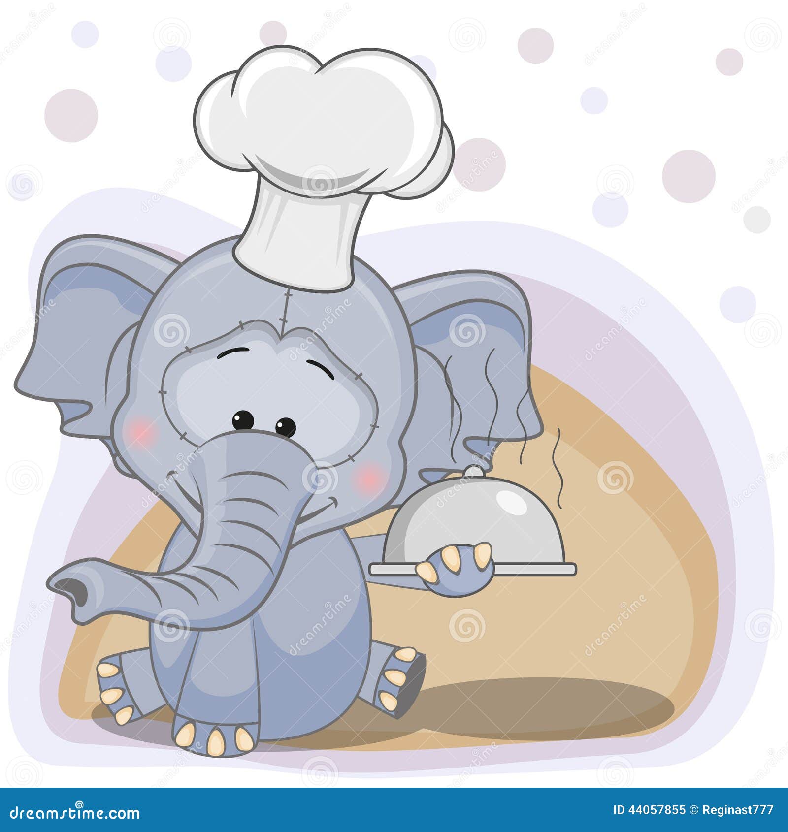 Elephant Cook Illustration | CartoonDealer.com #117378098