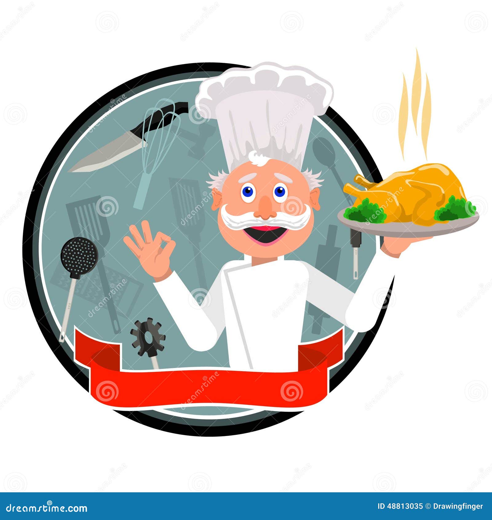 Cook french stock vector. Illustration of tasty, profession - 48813035