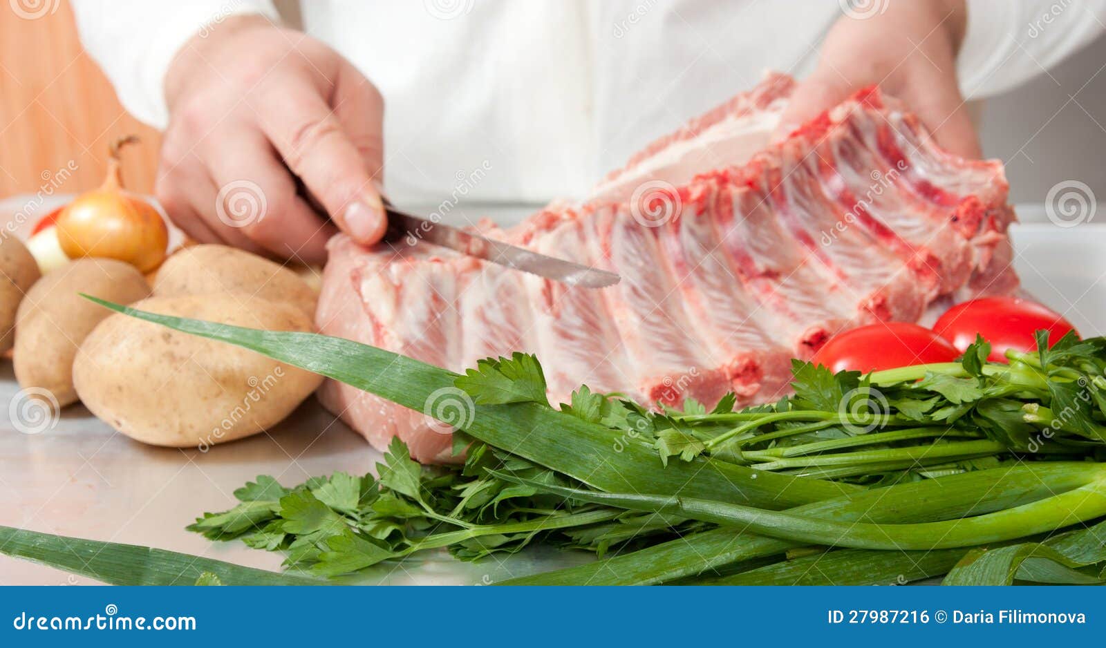 Cook hands stock photo. Image of vegetables, cuisine - 27987216