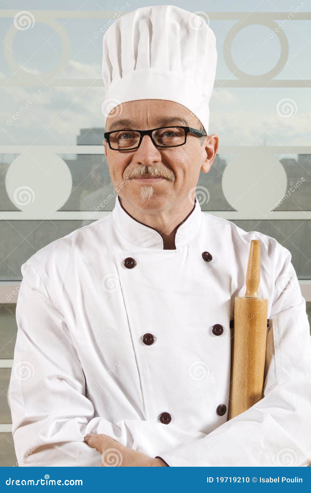Cook with hat stock photo. Image of happy, baker, white - 19719210