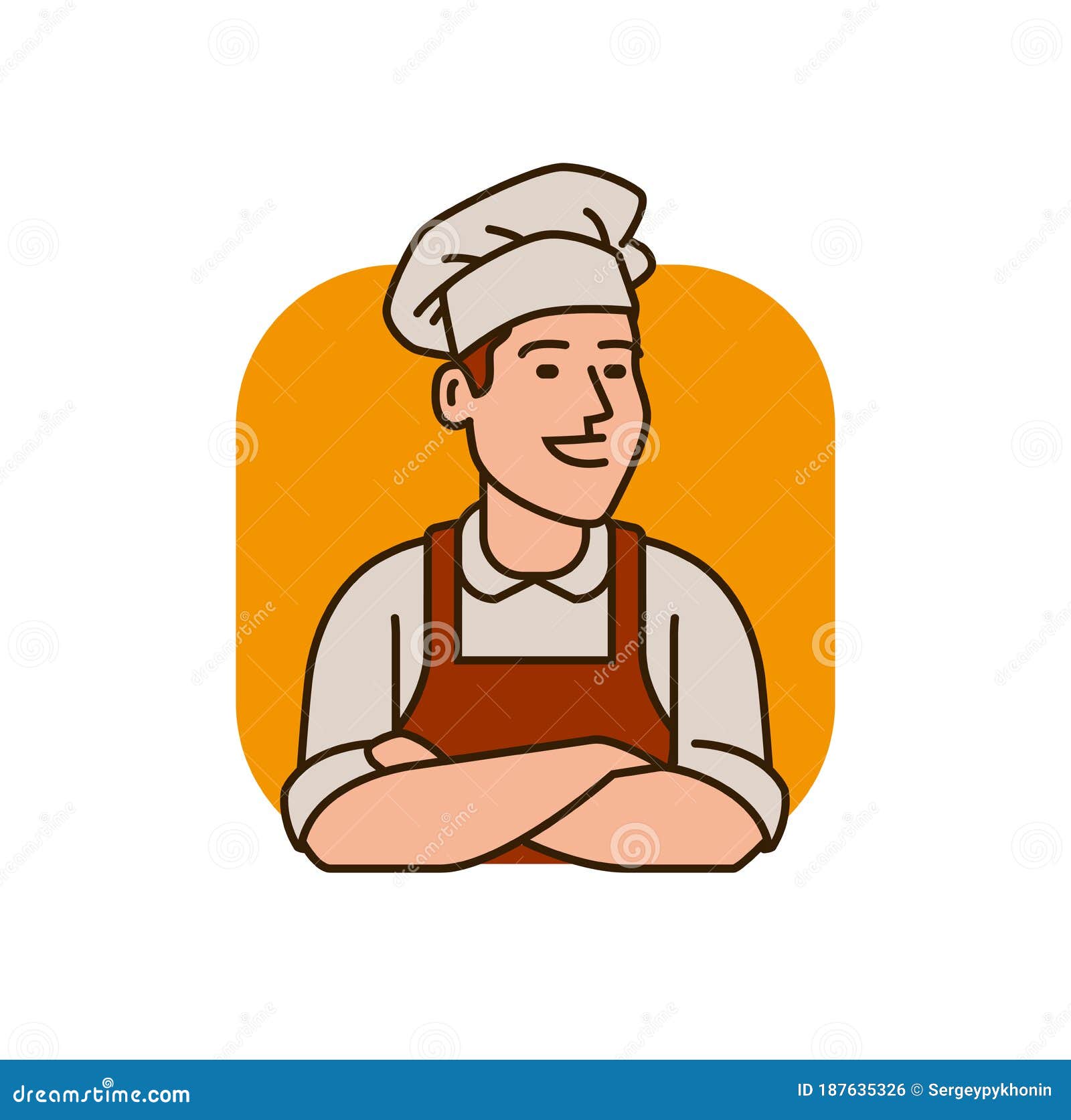 Cook in Hat Logo. Menu Design for Restaurant and Cafe Stock Vector ...