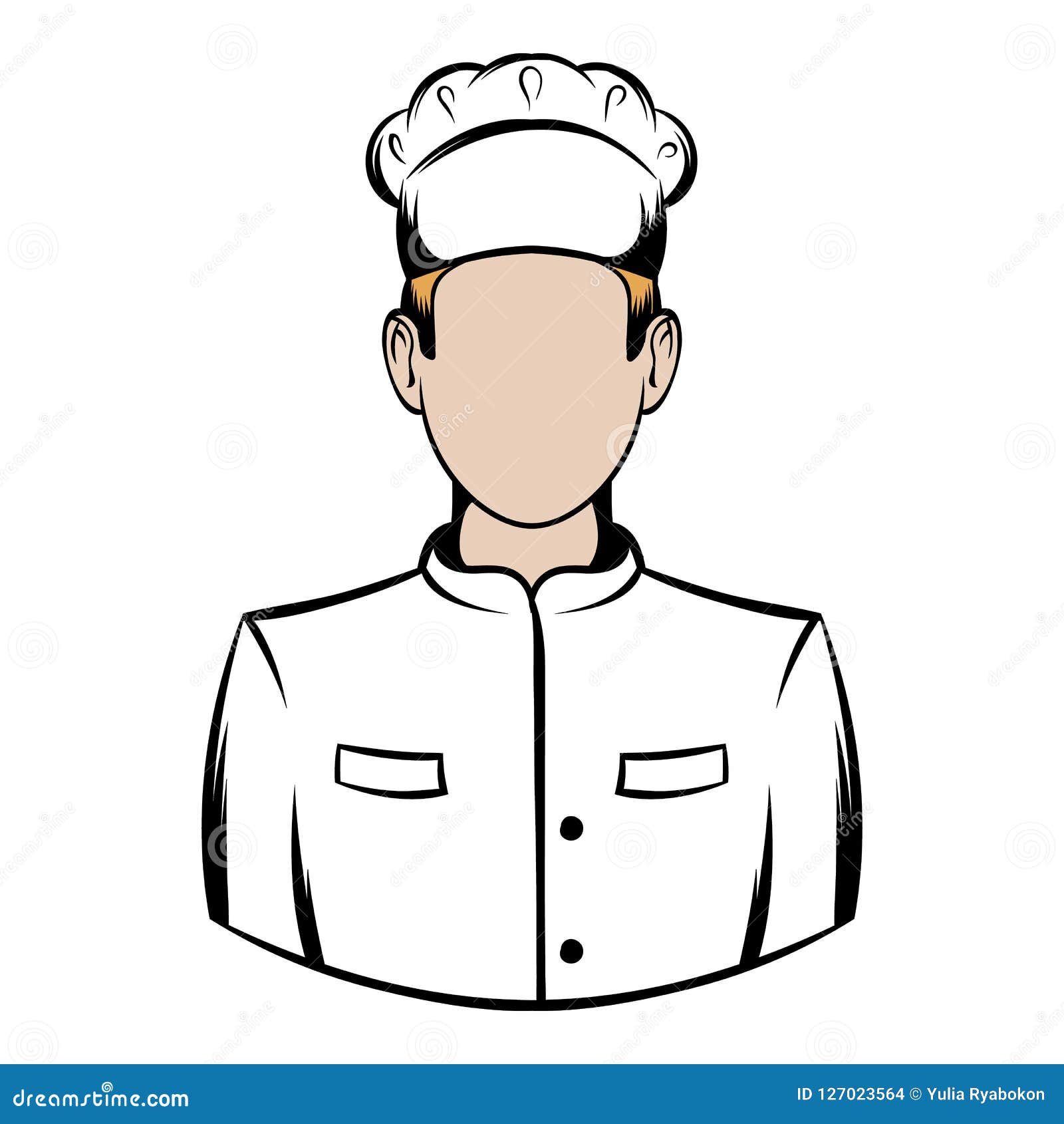 Cook icon cartoon stock illustration. Illustration of counter - 127023564