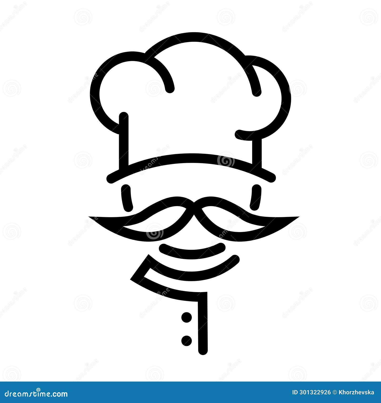 Cook Icon, Restaurant and Kitchen Concept, Contemporary Design Stock ...