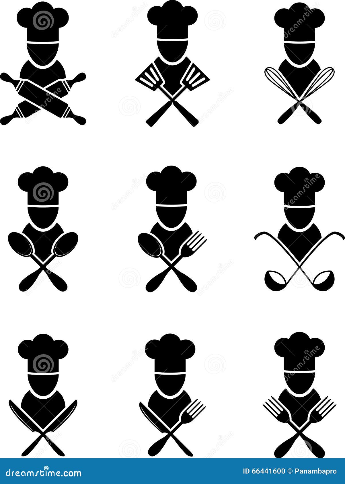 Cook icon stock vector. Illustration of crosswise, cooking - 66441600