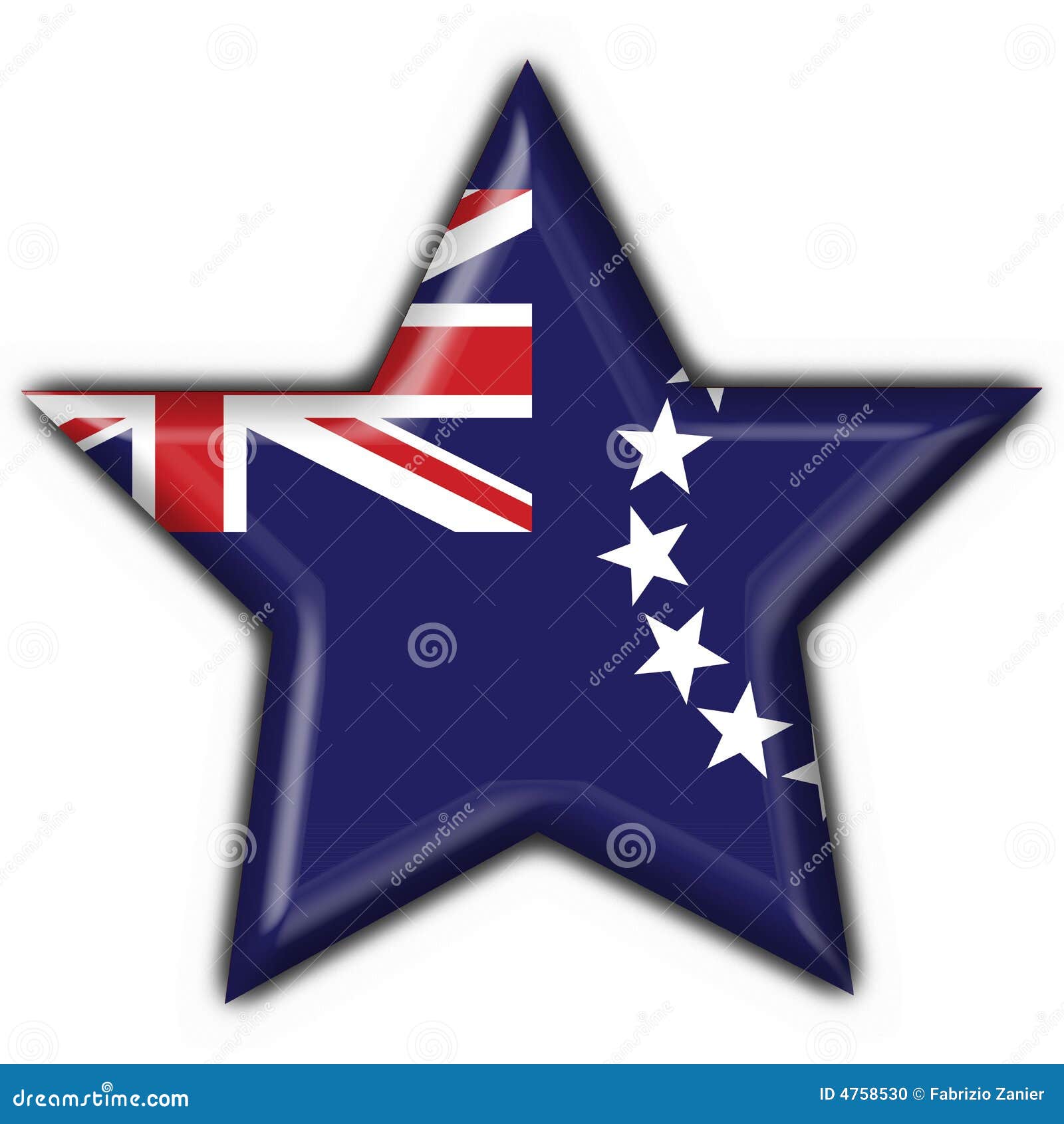 Cook Island Button Flag Star Shape Stock Illustration - Illustration of ...