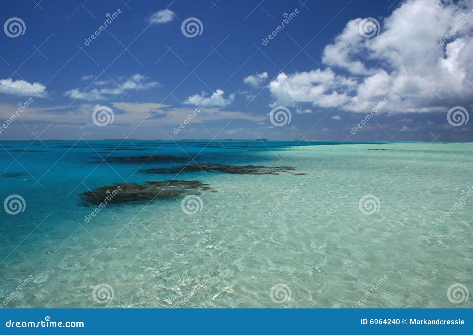 Cook islands Lagoon stock photo. Image of ocean, resort - 6964240