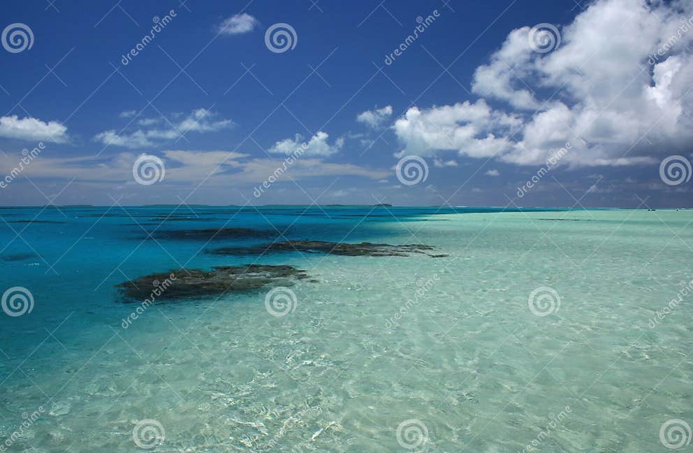 Cook islands Lagoon stock photo. Image of ocean, resort - 6964240