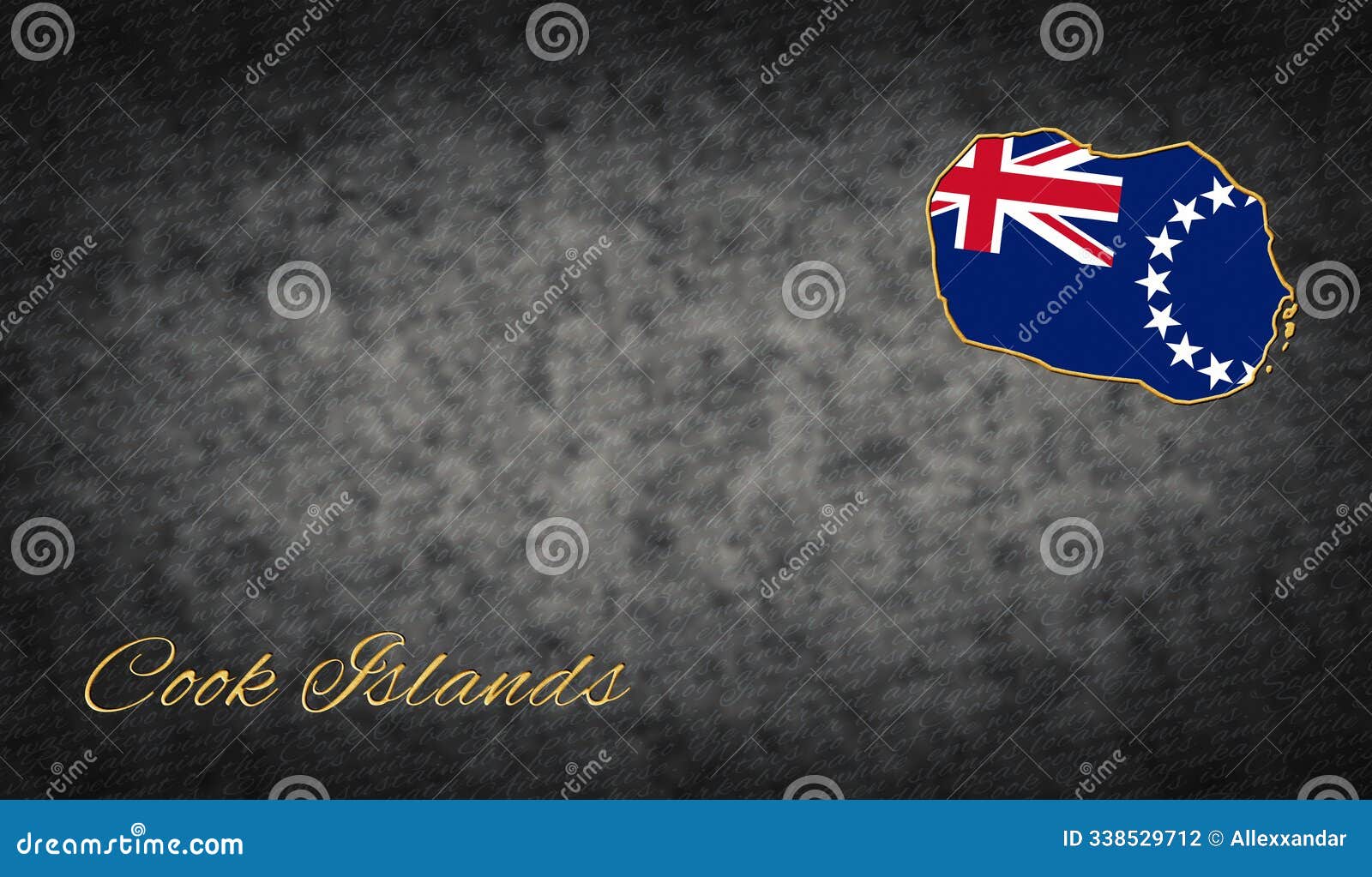Cook Islands Symbols, Map of Cook Islands Stock Photo - Image of ...