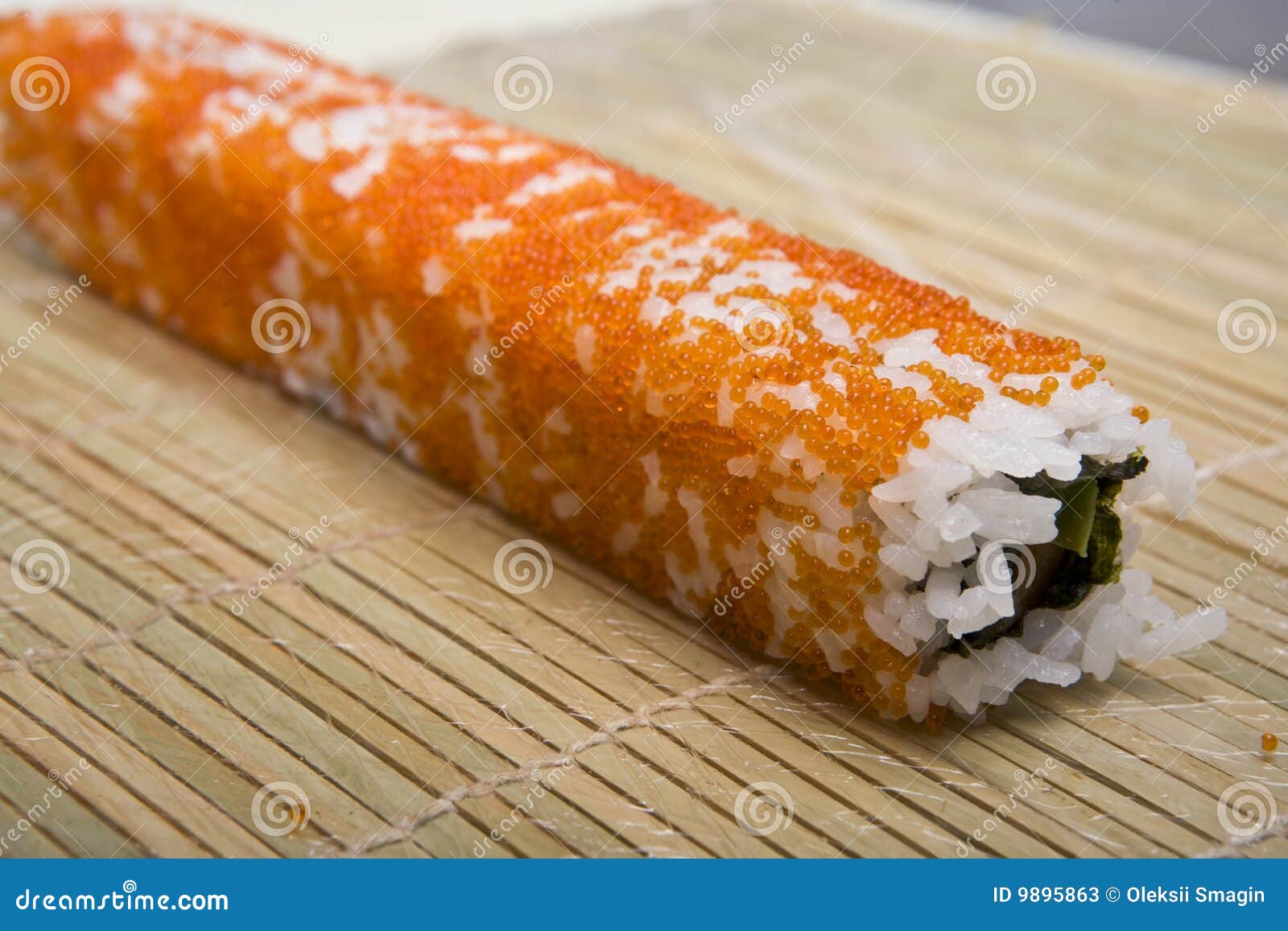 Cook on Kitchen Prepares Japanese Susi Stock Image - Image of food ...