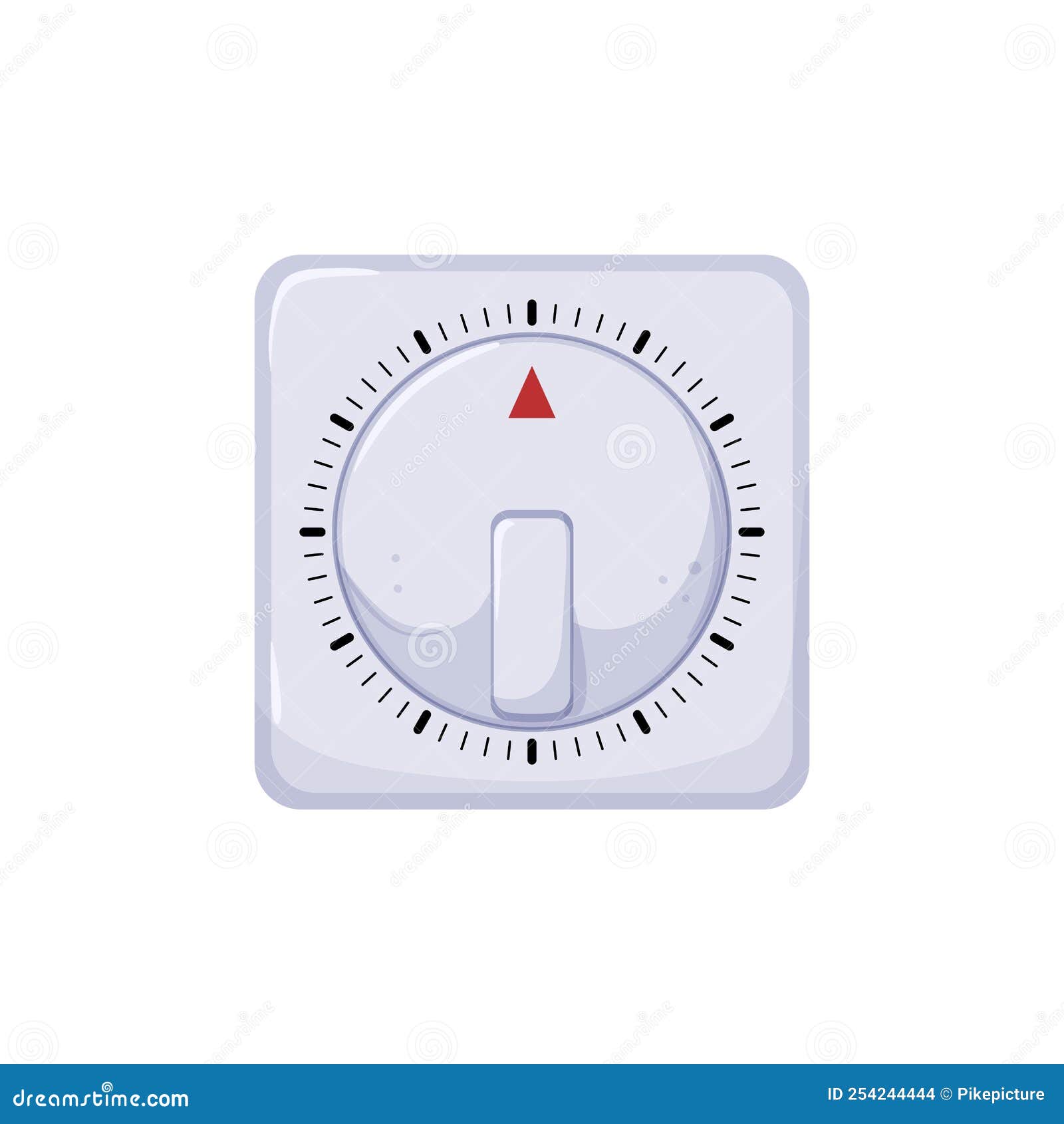 Cook Kitchen Timer Clock Cartoon Vector Illustration Stock Illustration ...