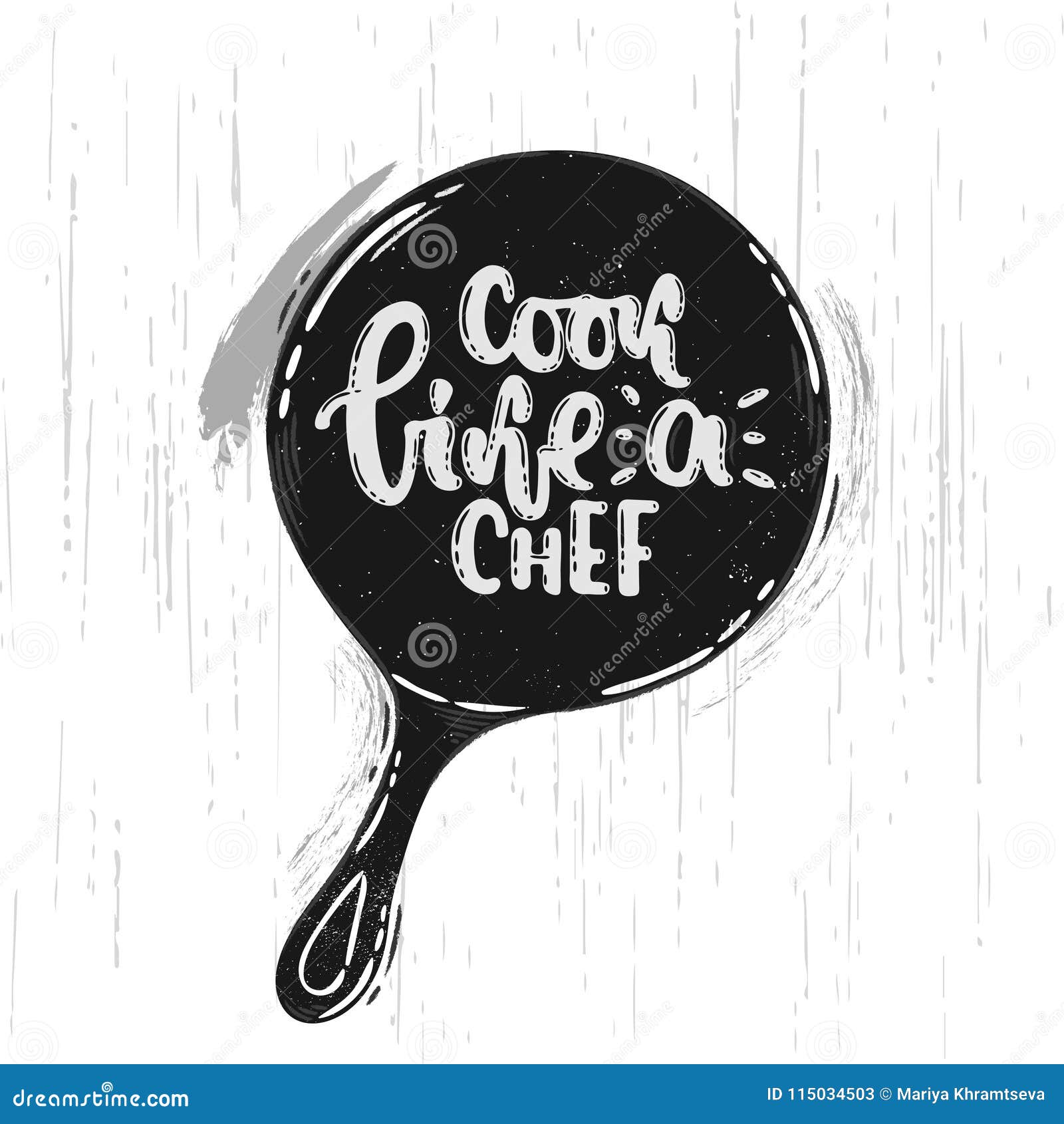 Cook like a chef stock vector. Illustration of food - 115034503