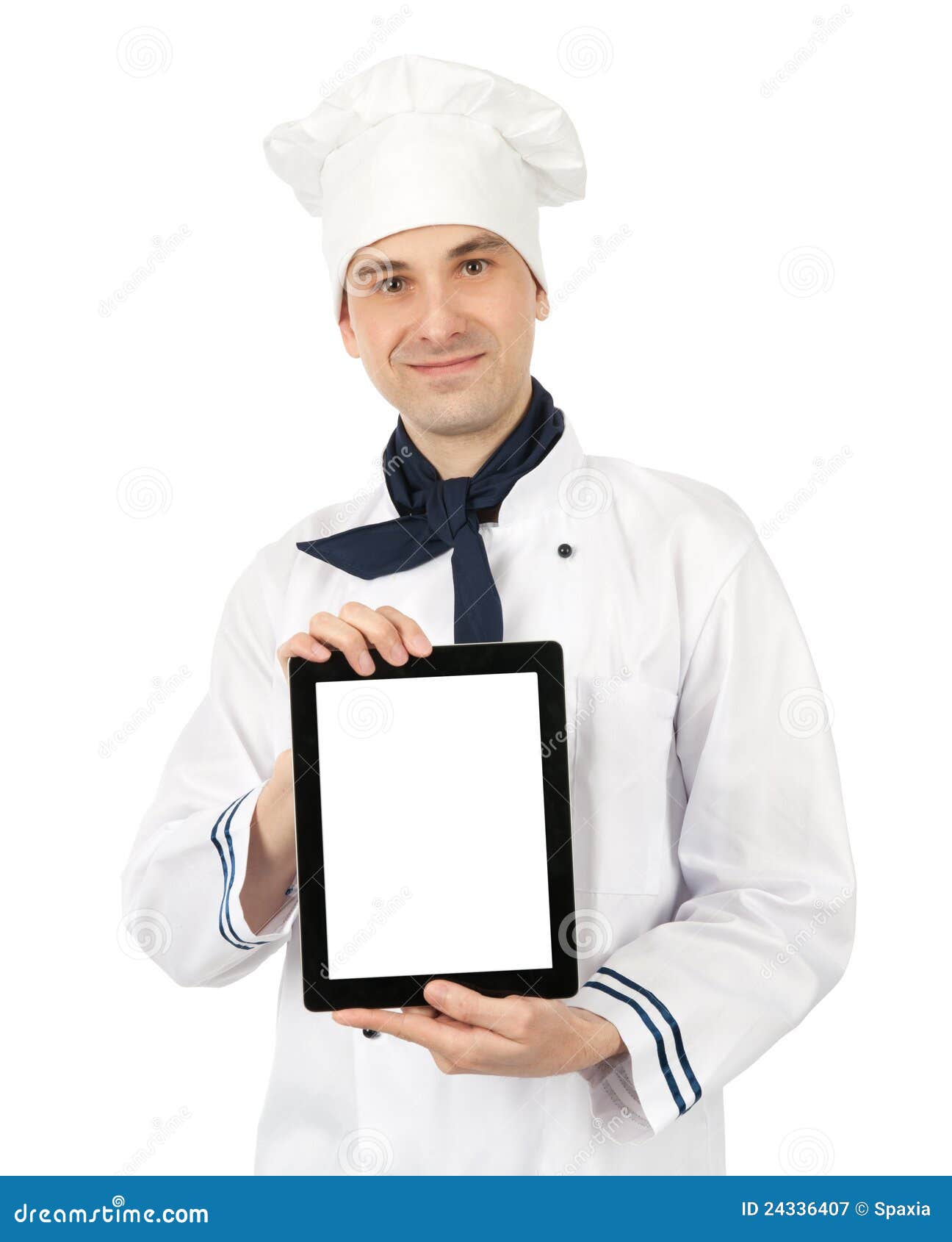 Cook man stock image. Image of computer, portrait, caucasian - 24336407