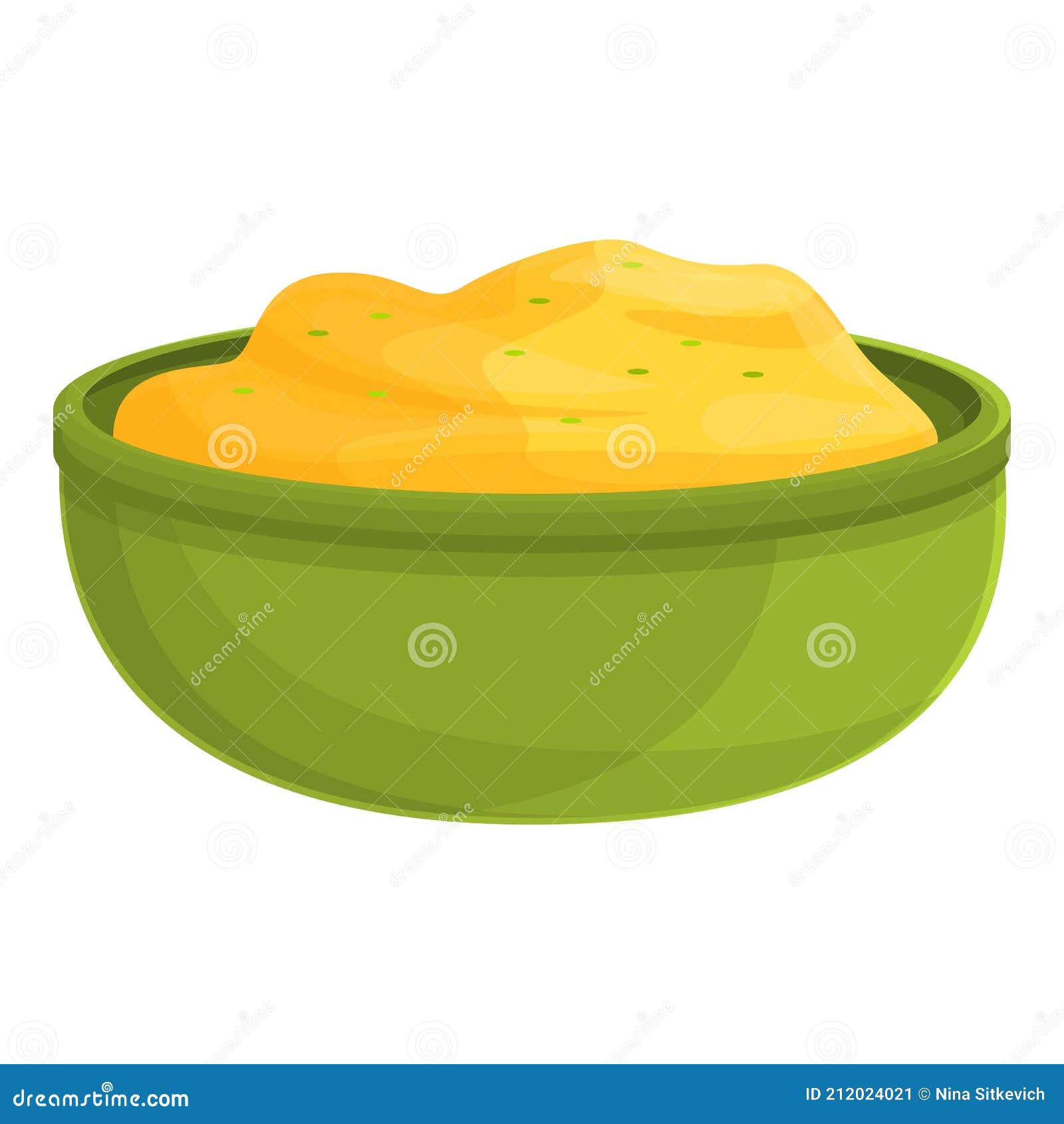 Cook Mashed Potatoes Icon, Cartoon Style Stock Vector - Illustration of ...