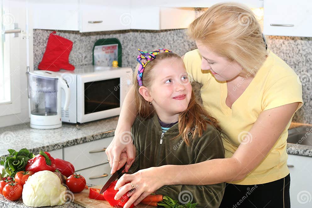Cook with mom stock image. Image of child, play, nutritious - 8275297