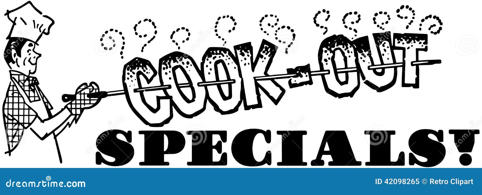 Cook-Out Specials stock vector. Illustration of humour - 42098265