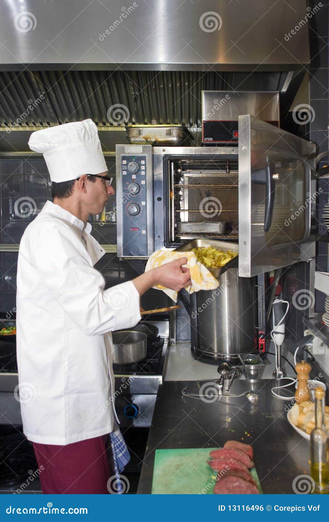 Cook and oven stock photo. Image of door, condiments - 13116496