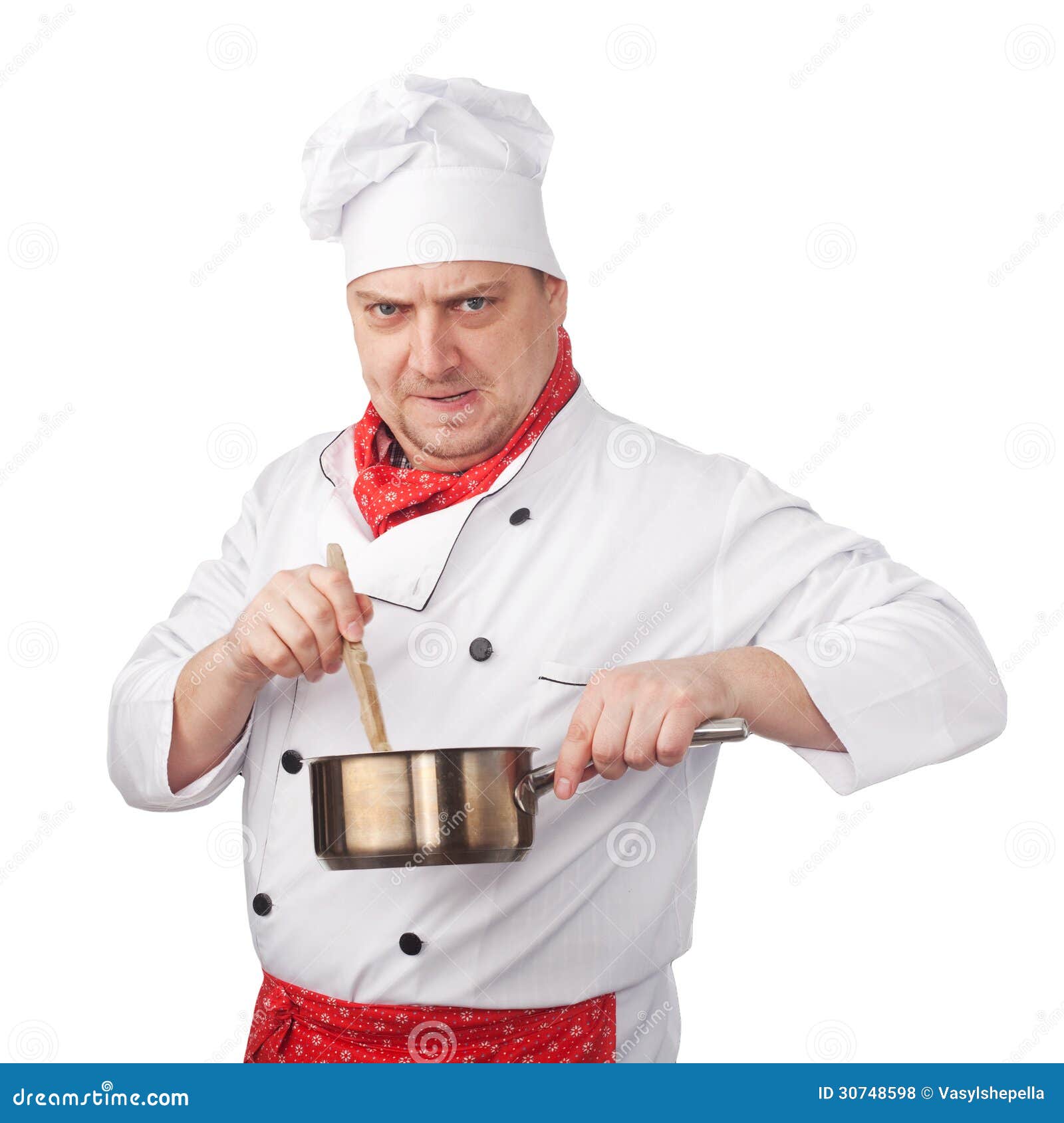 Cook with pan stock photo. Image of food, adult, 3035 - 30748598